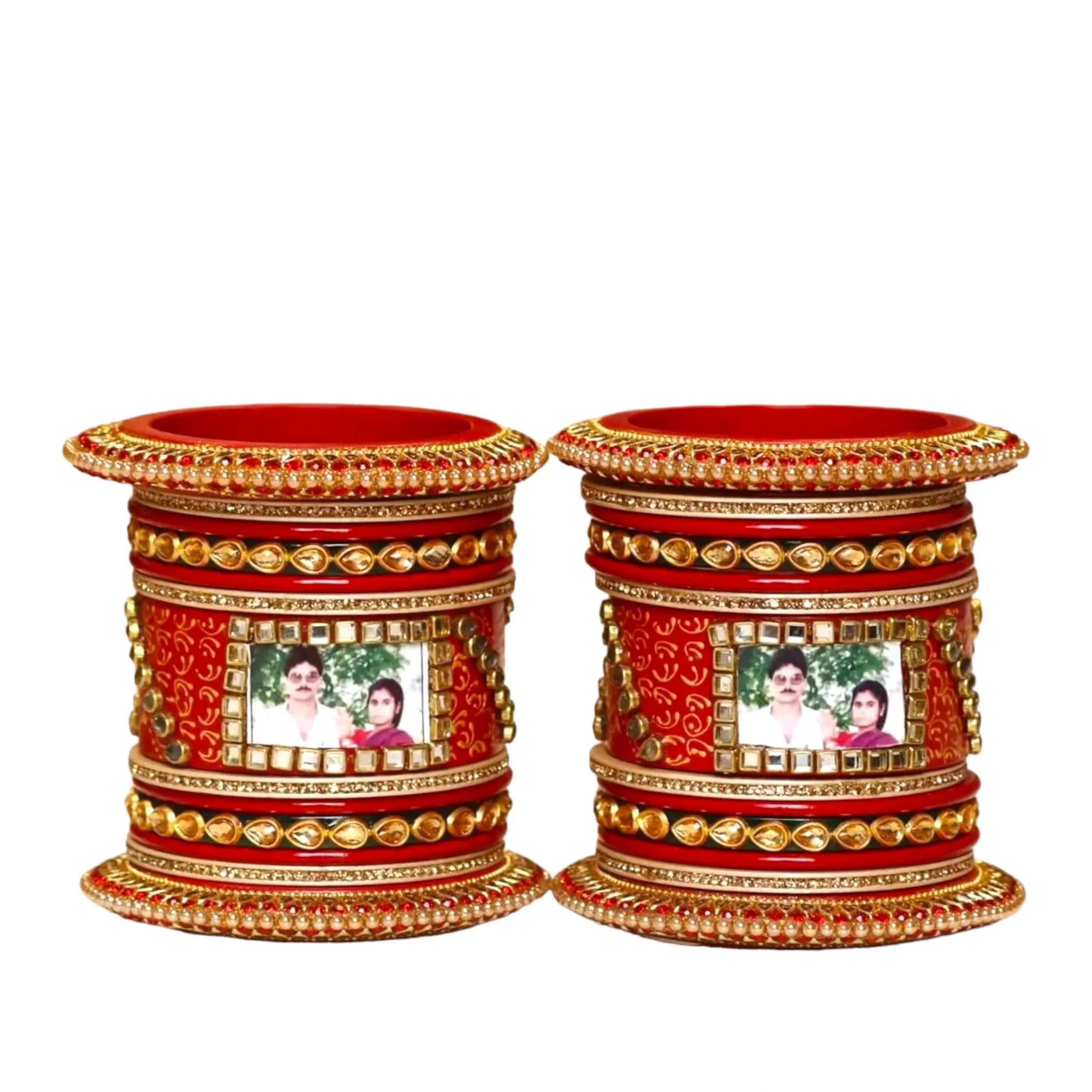 Custom Bangle Bridal Set With Photo and Name – Wish Your Gifts