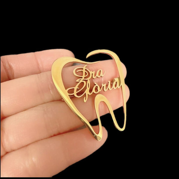 Custom Tooth Dentist Pin Brooch – Wish Your Gifts